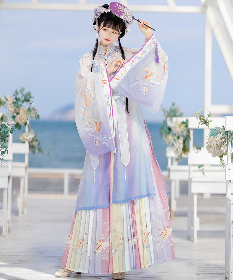 Phoenix Rising Embroidered Pleated Maxi Clothing Set– Peanut Butter