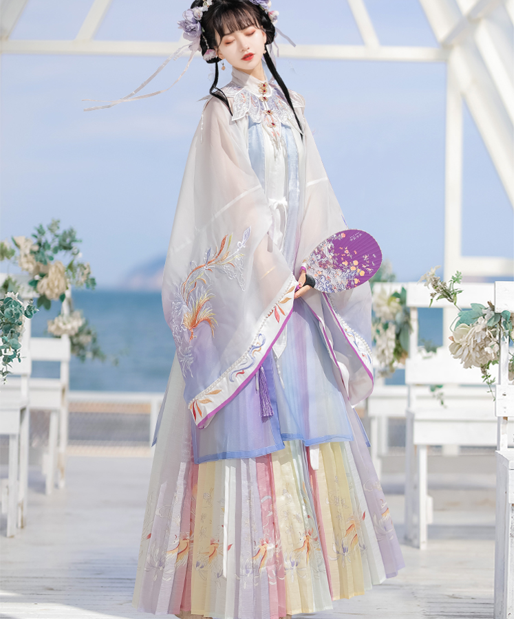 Phoenix Rising Embroidered Pleated Maxi Clothing Set– Peanut Butter