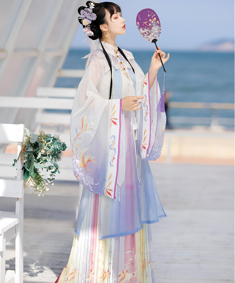 Phoenix Rising Embroidered Pleated Maxi Clothing Set– Peanut Butter