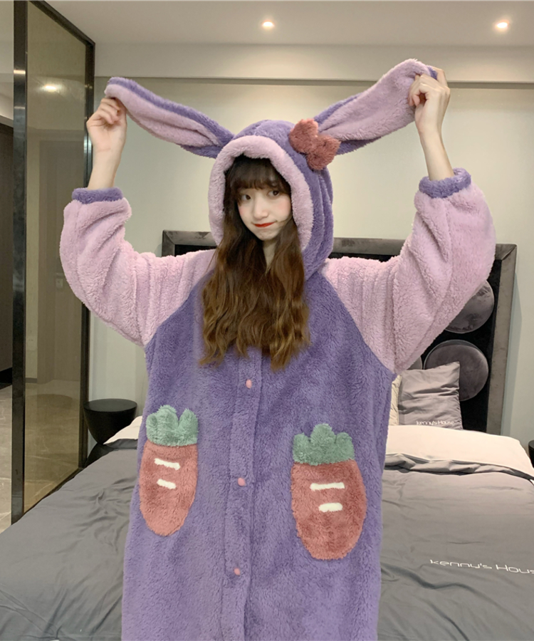Murasaki Rabbit Pajama Set with Top and Pants– Peanut Butter