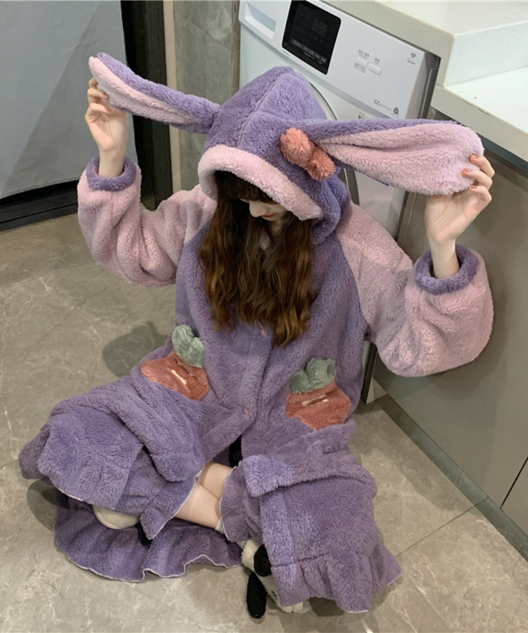 Murasaki Rabbit Pajama Set with Top and Pants– Peanut Butter